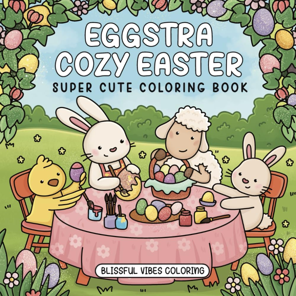 Blissful Vibes Coloring - Cozy Coloring Books for Relaxation